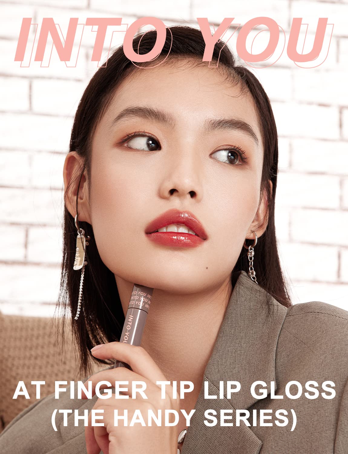 INTO YOU Hydrating Lip Gloss Liquid Moisturizing Lipstick Long Lasting Lip Tint for Women Plumping Non-Stick Glitter Shine Lip Glossy Stains Makeup (P02)