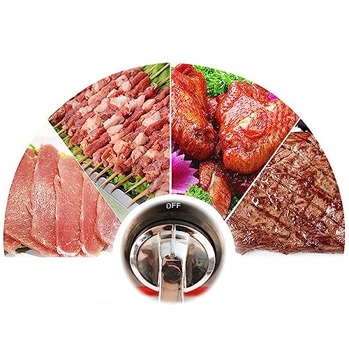 RustyVioum 2 Burner Gas Bbq Grill, Portable Table Top Smokeless Gas Grill, Stainless Steel Portable Grill Cooker for Outdoor Cooking Party Sliver