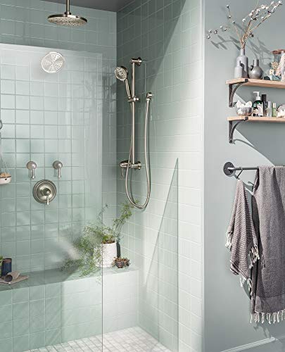 Moen 116651BN 6-Inch Straight Replacement Shower Extension, Brushed Nickel, 0.5