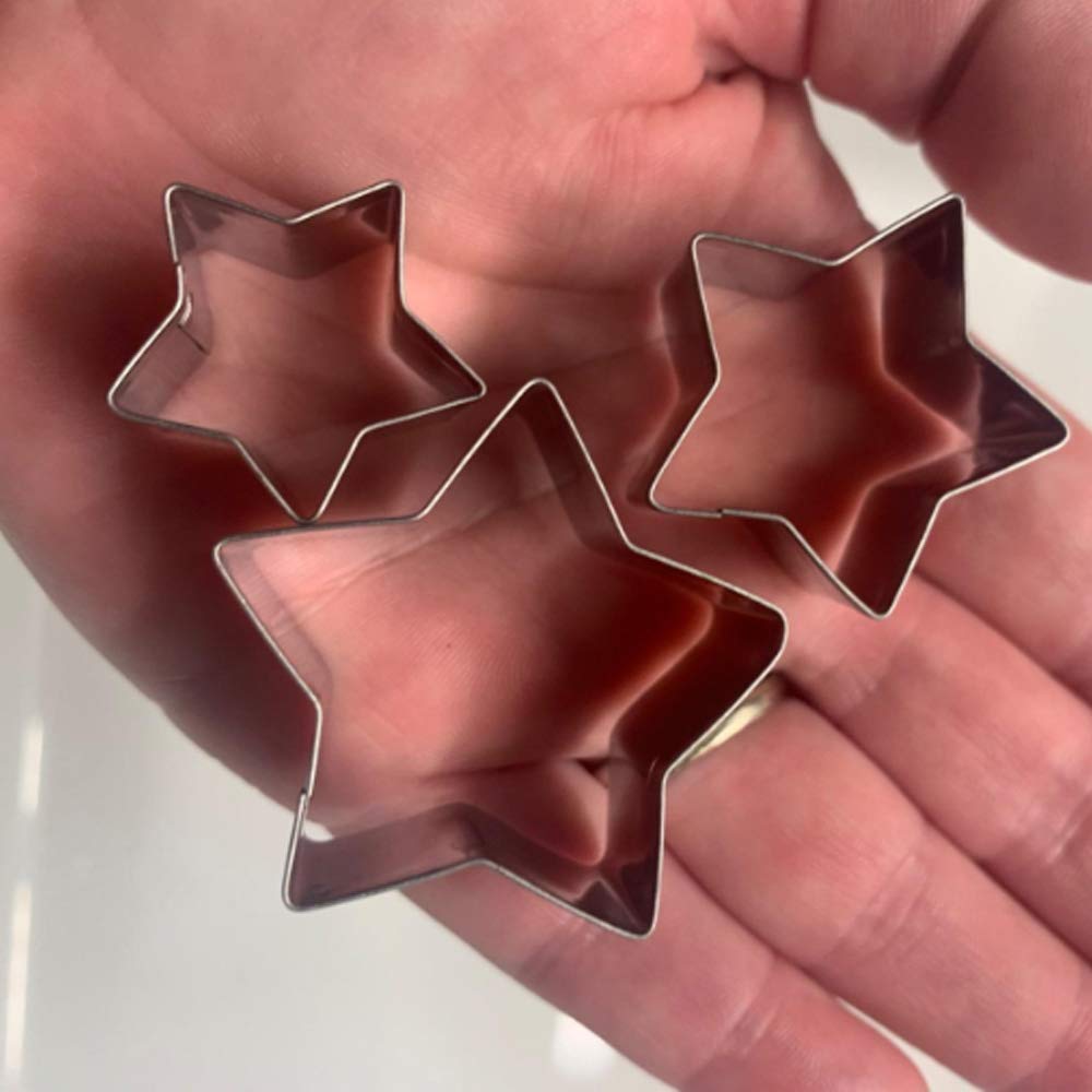 KSPOWWIN 27PCS Mini Cookie Cutters, Geometric Shapes Metal Cookie Biscuit Cutter Set, Star Flower Hexagon Round Heart Square Triangle Oval Stainless Steel Cutter for Baking