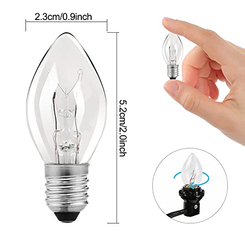 Micnaron Flea Trap Replacement Light Bulbs Warm White- Pack of 10 (E12 7W)
