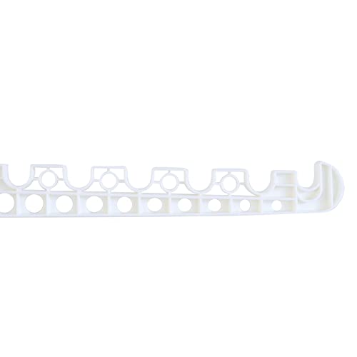 LOYALHEARTDY 6-Tier Indoor Plant Pole Spring Tension Rod Expandable Flower Pots Display Rack Stand Hanger Metal Corner Storage Shelf, Floor to Ceiling Shelf Space Saving, White