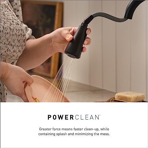 Moen 7295SRS Brantford One-Handle Pullout Kitchen Faucet Featuring Power Clean and Reflex, Spot Resist Stainless