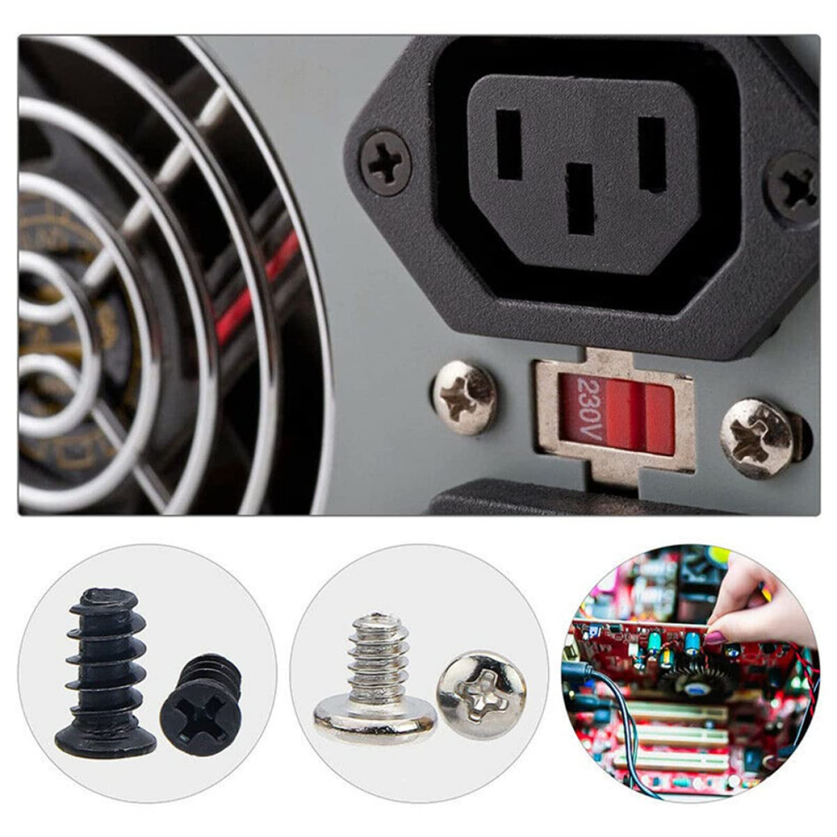 Mobestech Computer Screws Kit Tablet Holder Cable Ties 4pcs Computer Standoffs Spacer Motherboard standoffs Screws Assortment Kit Tablet Stand Cable Holder Computer Case Screws