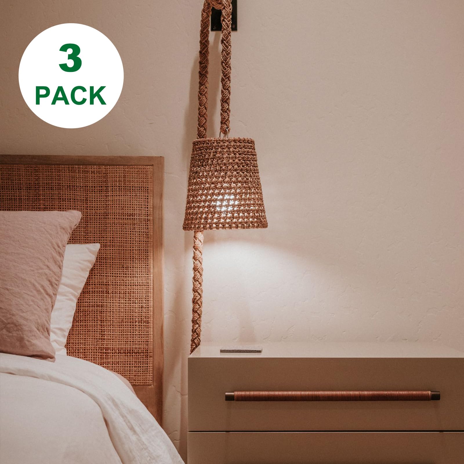 ProCrus ST19 Vintage LED Edison Light Bulbs,E26 Led Bulb 25W Equivalent,ST64 Vintage LED Filament Bulbs,2.5W Warm White 2500K,250LM,Amber Glass,Non-Dimmable,3 Pack