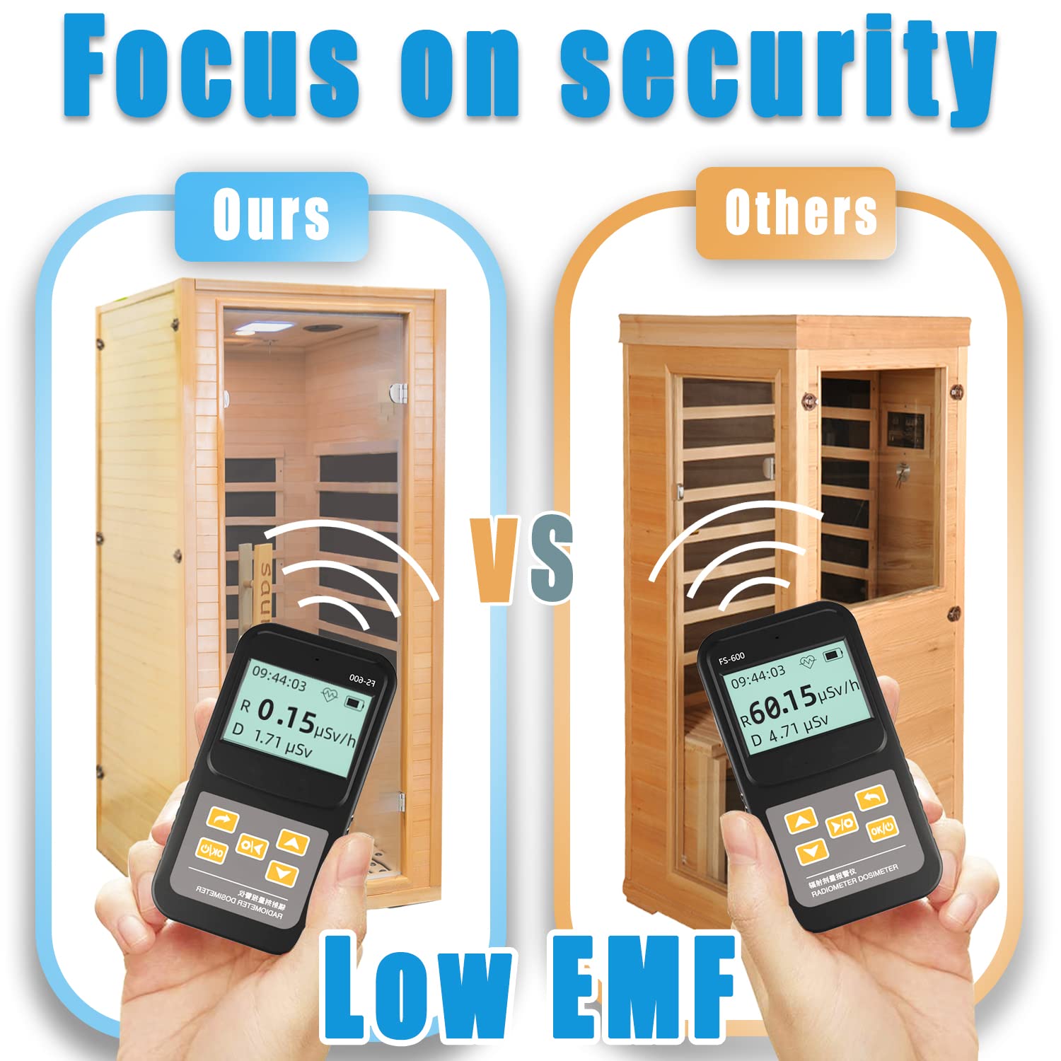 Low EMF Infrared Home Sauna,Personal Outdoor Indoor Heaters Saunas Wood Tiny Dry Barrel Snfared at Home Sauna Room Allwood for Men Women,Bluetooth ,LCD Display-Control,Canadian Hemlock