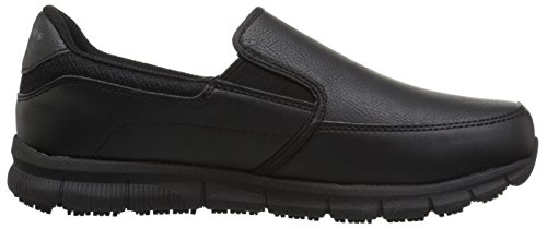 Skechers Men's Nampa-Groton Food Service Shoe, Black, 8.5 Wide