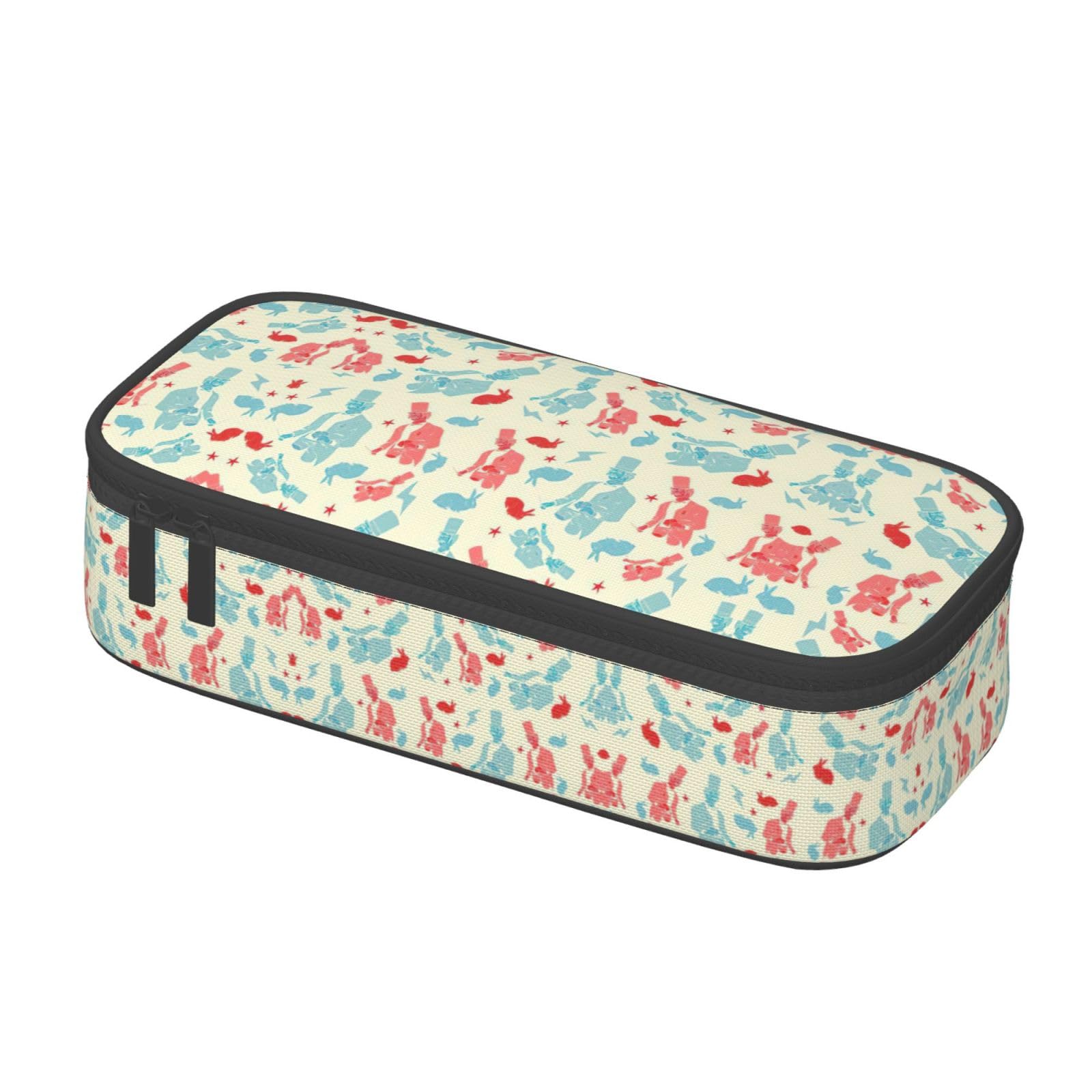 nanger Magician Rabbit Print Pencil Case Bag Big Capacity Pen Pouch, Aesthetic Stationery Organizer With Zipper