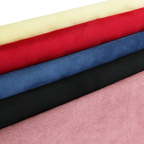Softer Micro-Suede Fabric 36βx60β Dark Pink Synthetic Suede Sheet More Durable for Interior Upholstery,Sofa,Curtains,Car Seat,DIY Crafts (Dark Pink)