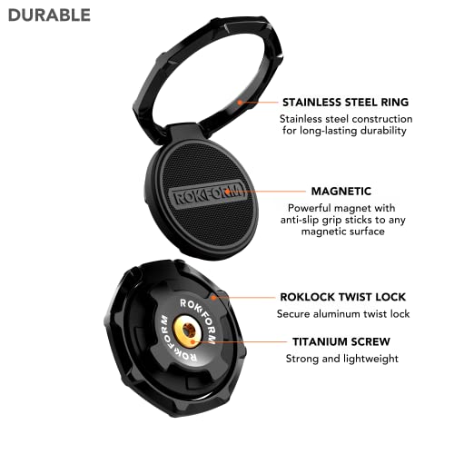 Rokform - Pro Series Bike Phone Mount + Magnetic Sport Ring Stand & Grip