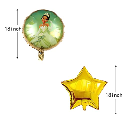 Princess Tiana 3rd Birthday Decorations Gold Number 3 Balloon 32 Inch | The Frog Tiana Balloons for Girlās Birthday Baby Shower Princess Theme Party Decorations (3rd Birthday)