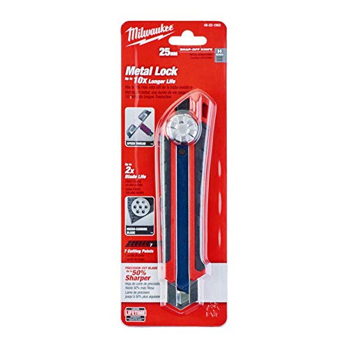 Milwaukee 48-22-1962 25mm Snap Knife Metal Lock