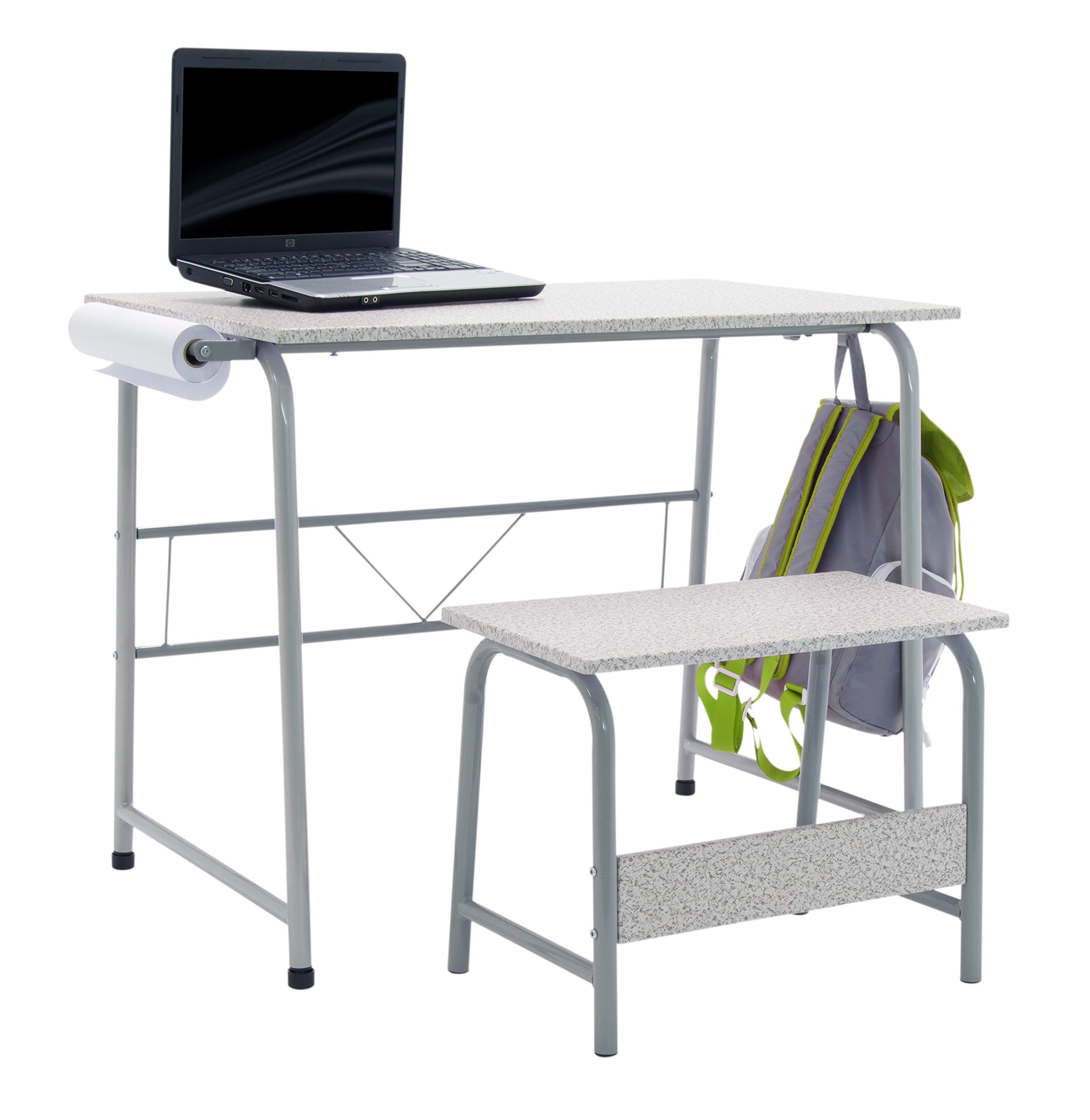 SD Studio Designs Project Center, 55128 Craft Table Play Desk with Bench, Grey, 37.75"W x 21.75"D x 28"H,Grey