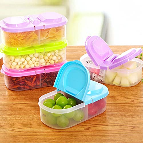 Refrigerator Organizer Bins with Lids - Fridge Freezer Space Organization Storage Rack Shelf Kitchen Box Hot, Clear Storage Containers for Cabinet, Kitchen Organization