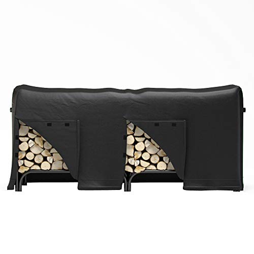 Regal Flame 8 Foot Black Water Resistant Firewood Log Rack Cover