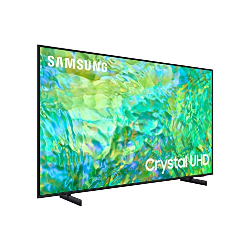 SAMSUNG 43" Class Crystal UHD CU8000 Series PurColor Object Tracking Sound Lite Q-Symphony Motion Xcelerator Ultra Slim Solar Remote Smart TV with Alexa Built-in (UN43CU8000, 2023 Model) (Renewed)