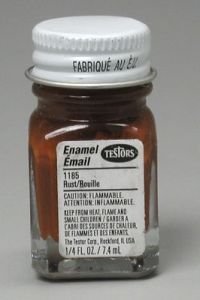 TES1185PT Flat Rust Enamel Paint .25oz Bottle by Testors Paints by Testors Paints and Supplies