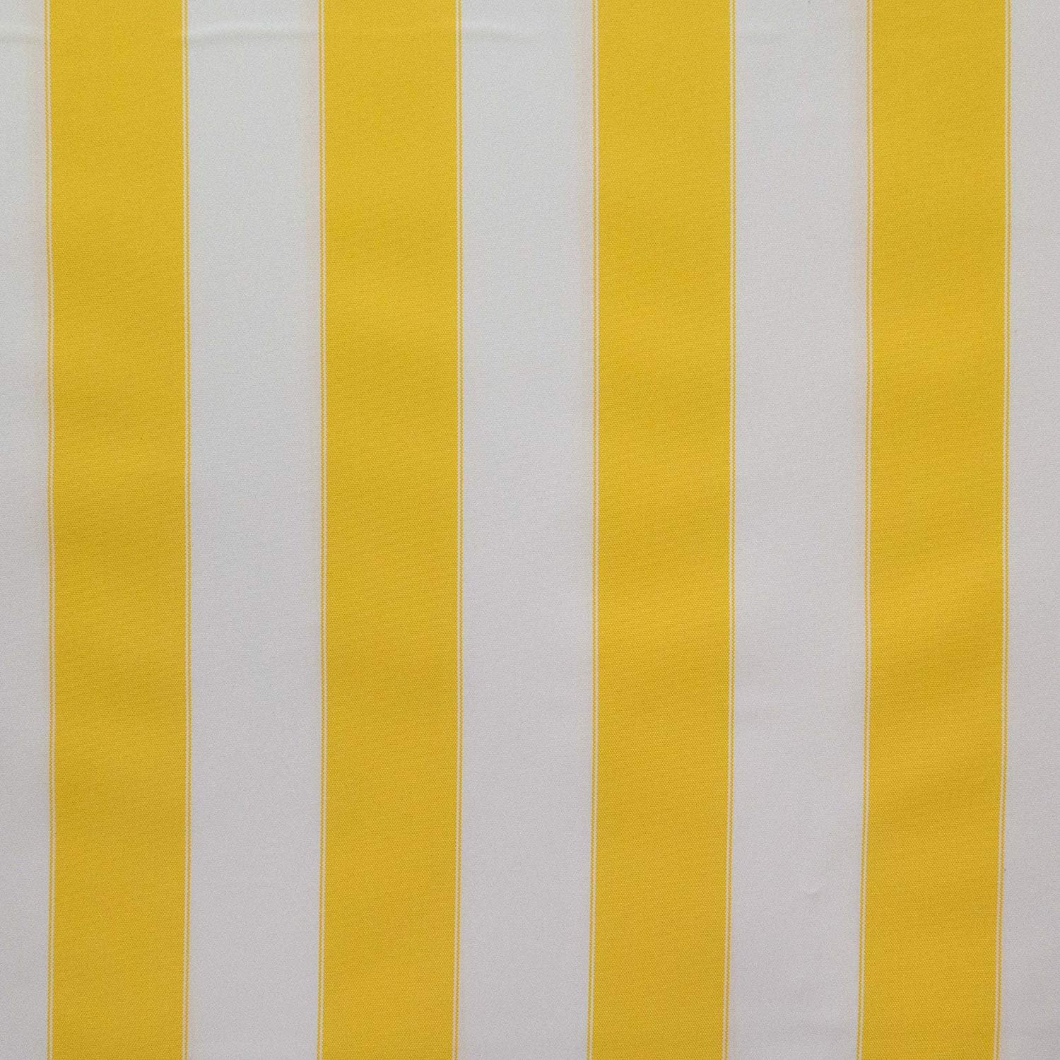 Stripe Canvas Awning Fabric, Premium Quality,Outdoor Stripe 2" Waterproof Canvas, 2 Tone, Fabric 60" 600 Denier 100% Nylon Durable 60" Wide Sold by Yard o roll by Fabric Imperial (Yellow/White)