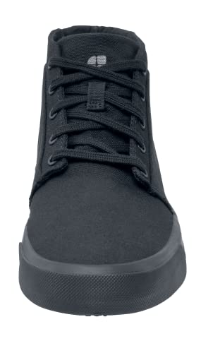 Shoes for Crews Cabbie II, Men's, Women's, Unisex Slip Resistant, Food Service Work Shoes, Black, Men's Size 10/ Women's Size 11.5