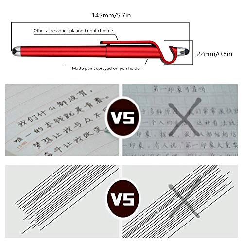 Stylus Pen, SITAKE 12 Pcs Multifunctional 3 in 1 Phone Holder + Capacitive Stylus + Ballpoint Pens, Mobile Phone Stand Stylus Pens for All Touch Screen Device, Phones, Tablet and Computer (Style 2)