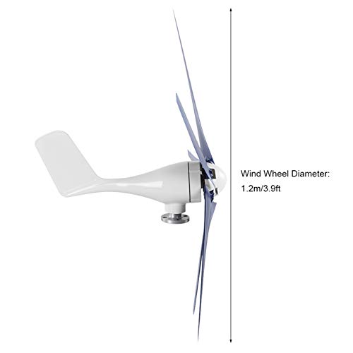 Low Vibration Wind Turbines Kit Small Wind Generator for Charging Boats for Marine Home Charging(blue, 48V)