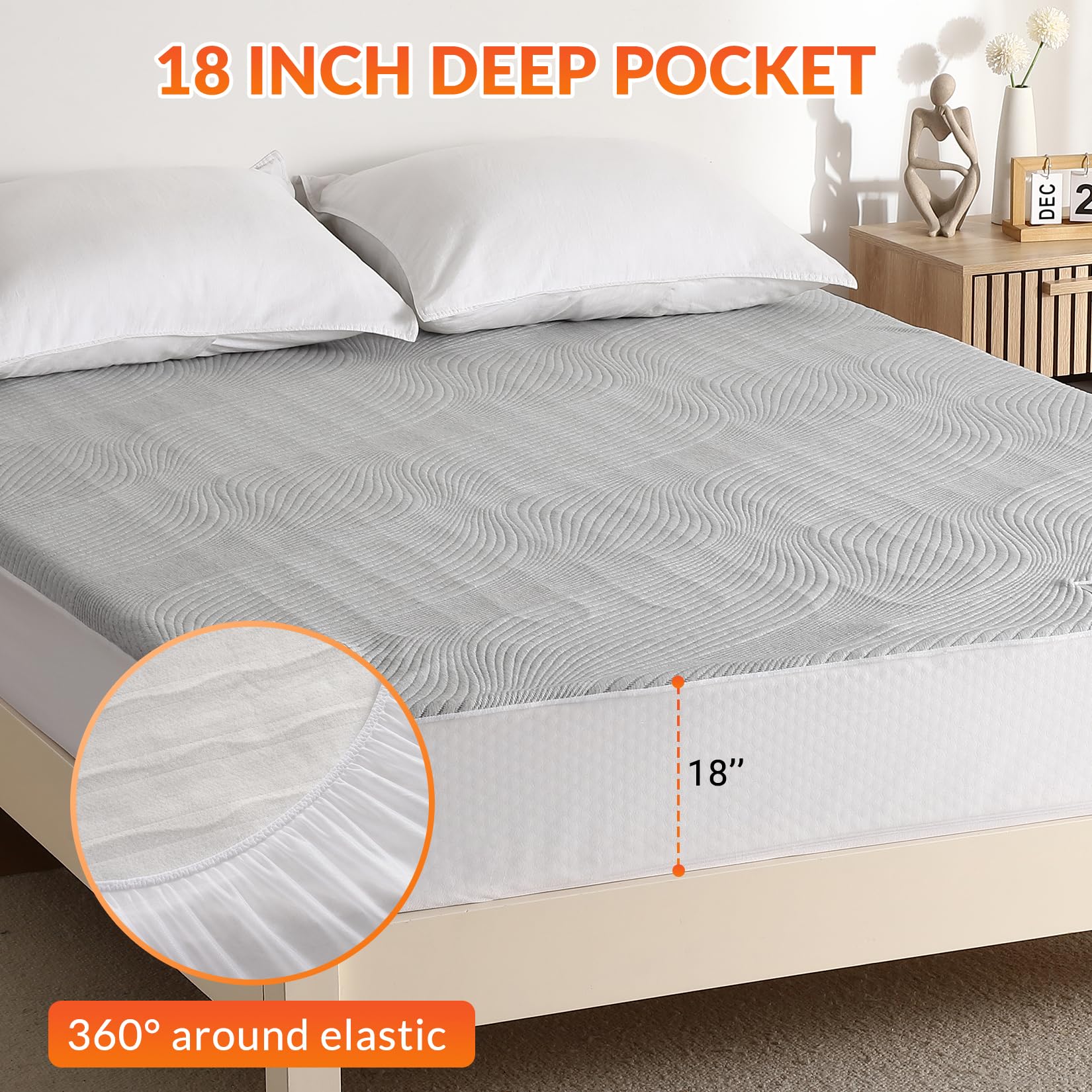 STARBEDIA Heated Mattress Pad Full Size, Soft Breathable Electric Mattress Pad with 10 Heat Settings & 10 Hours Auto Shut-Off, Deep Pocket Electric Heating Bed Warmer with Overheat Protection