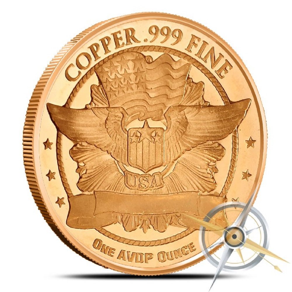 Maple Leaf 1 oz Copper Round Coin_AB