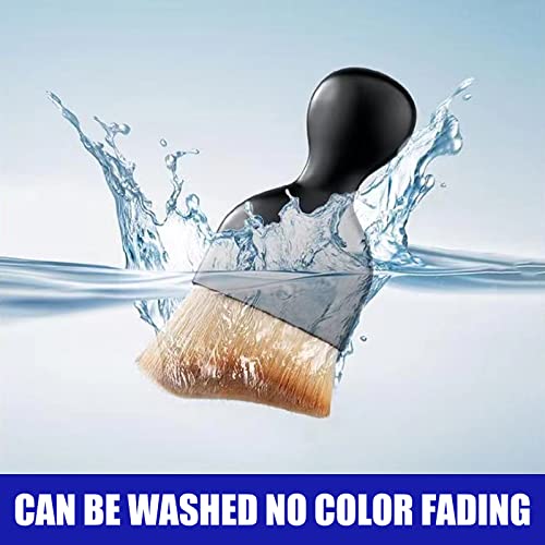 QODOLSI 1 PC Auto Interior Dust Brush, Car Detailing Brush Car Interior Cleaning Soft Brush Auto Accessories for Automotive Dashboard, Air Conditioner Vents, Computer, Scratch Free (Yellow)