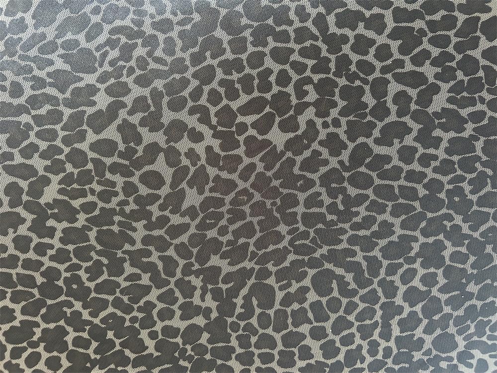 Transparent and Sexy Leopard Print Tulle Fabric, Translucent Tulle mesh Fabric, Suitable for DIY, Clothing Kitchen/Living Room/Bedroom Decoration (Color 1 (3 Yards))