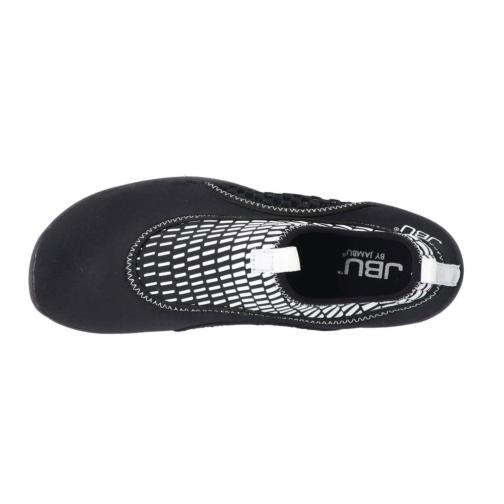 JBU by Jambu Women's Fin Water Ready Shoe, Black/White Print, 8.5