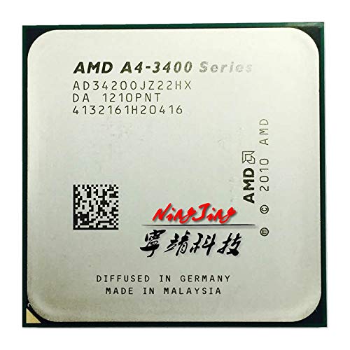 SAAKO A4-Series A4-3420 2.8 GHz Dual-Core CPU Processor AD3420OJZ22HX Socket FM1 Making Computers Process Data Faster