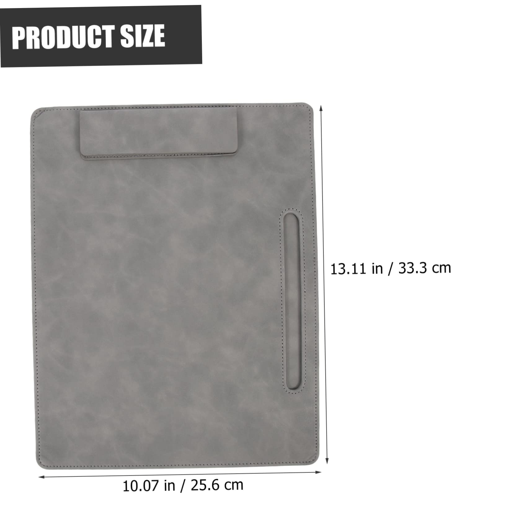 Realtor Supplies 3pcs Folder Board Folder Organizer Clipboard Document Organizer Exam Paper Base Writing Board Agent Supplies Office Supply A4 Grey Pu Paper Record Board