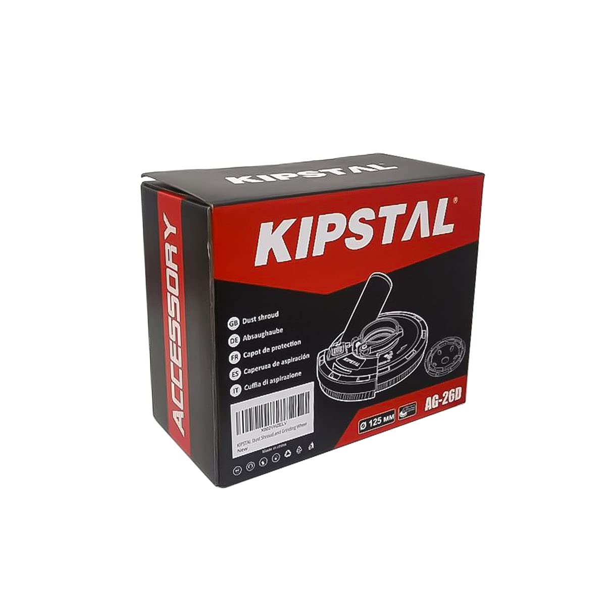 KIPSTAL Dust Shroud for Angle Grinder tool 4.5"/5"(115/125mm) Universal Dust Collector attachments and Diamond Cup Grinding Wheel 5-Inch X 1 PCS