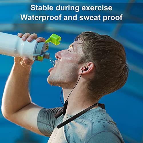 RYNDAO Wireless earplug Neck Band with TF Card Slot, 100 Hours Long Battery Life Headset Bluetooth Headset Neck Built-in Noise Reduction Microphone IPX5 Waterproof, for iPhone/Samsung/iOS/Android