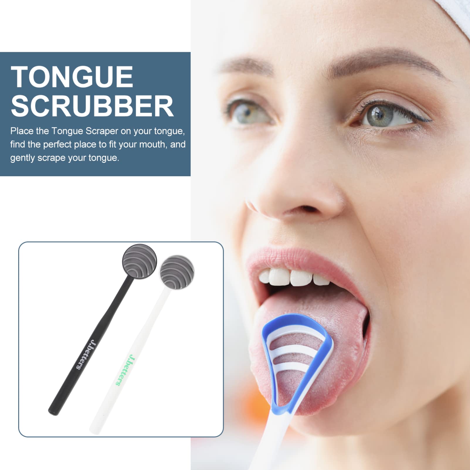 Multipurpose Tool Tools Tools Tools Tongue Brush 2pcs Tongue Scraper Portable Tongue Cleaners Ultra- Soft Tongue Scrap Cleaning Tools Help Fight Bad Breath Multitools