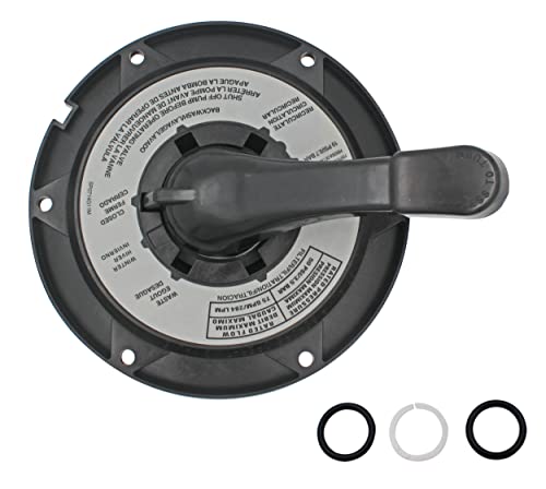 LUKYER SPX0714BA Key Cover and Handle Assembly,Compatible with Hayward Multi-Port Valves Model SP0714T,Also Compatible with Pro Series Side and top Mount Sand Filter Models S210S, S220T2.