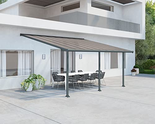 Palram - Canopia Olympia Patio Cover - 10' x 18' - Gray/Bronze