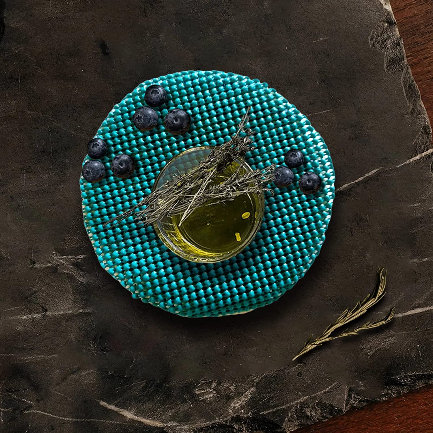 Jar Opener (4 PCS) - Rubber Jar Gripper for Weak Hands - Bottle Opener for Arthritic Hands - Jar Opener Gripper Pad - Lid Opener Non Tear - Coaster - Trivet, Green