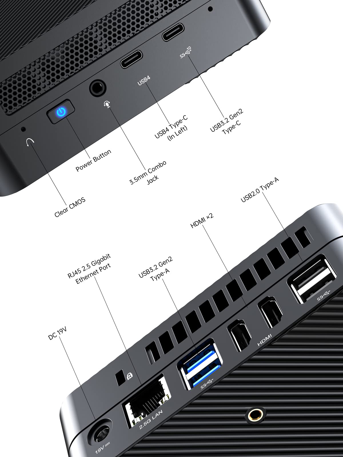 MINISFORUM UM690 Slim Mini PC,AMD Ryzen 9 6900HX Mini Desktop Computer AMD Radeon 680M 32GB DDR5 1TB PCIe4.0 SSD, Support 8K@60Hz HDMI 2.1/DP1.4/USB4 Output,4xUSB 3.2 Type A,Wifi6E&BT5.3
