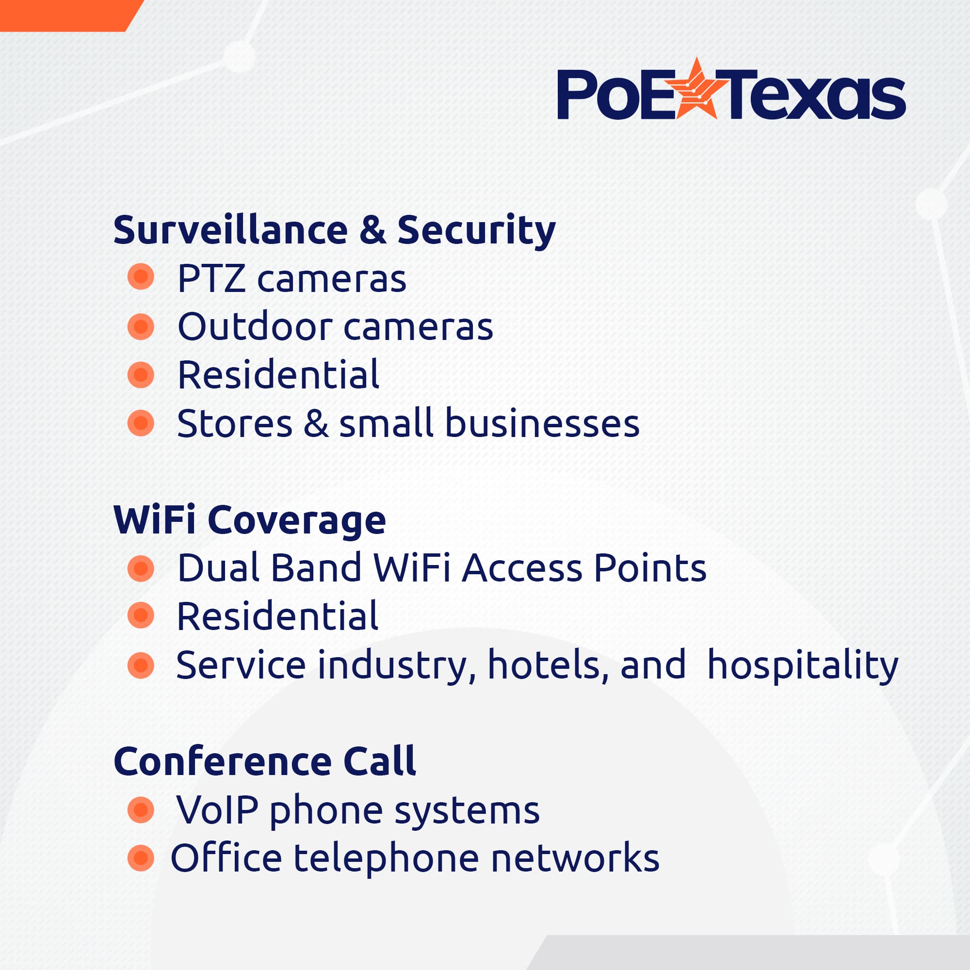 Poe Texas PoE+ Injector - Single Port Power Over Ethernet Passive PoE Adapter - 10/100/1000 Gigabit Data - Includes 48V 30W Power Supply - Wall Mounting Plug & Play for Home Office, VoIP Phone WiFi AP