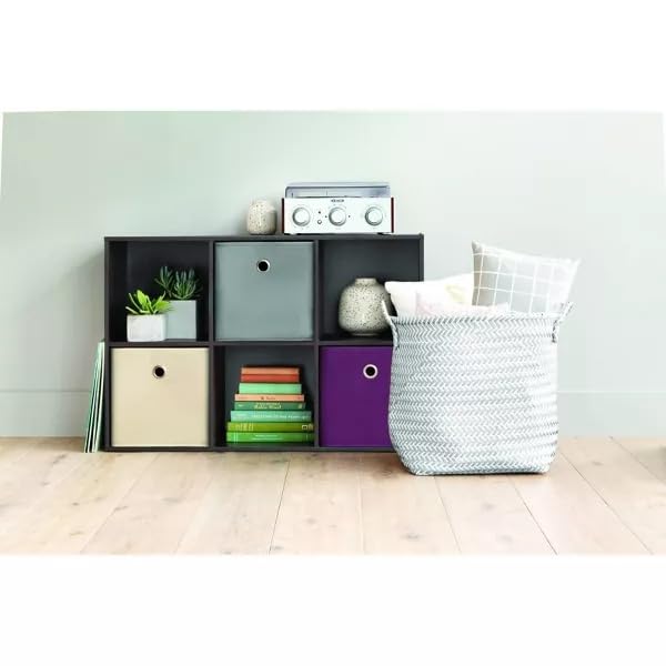 TRoMI 11"" 6 Cube Organizer Shelf, Bookcase, Storage Shelf (Black), FJ290212