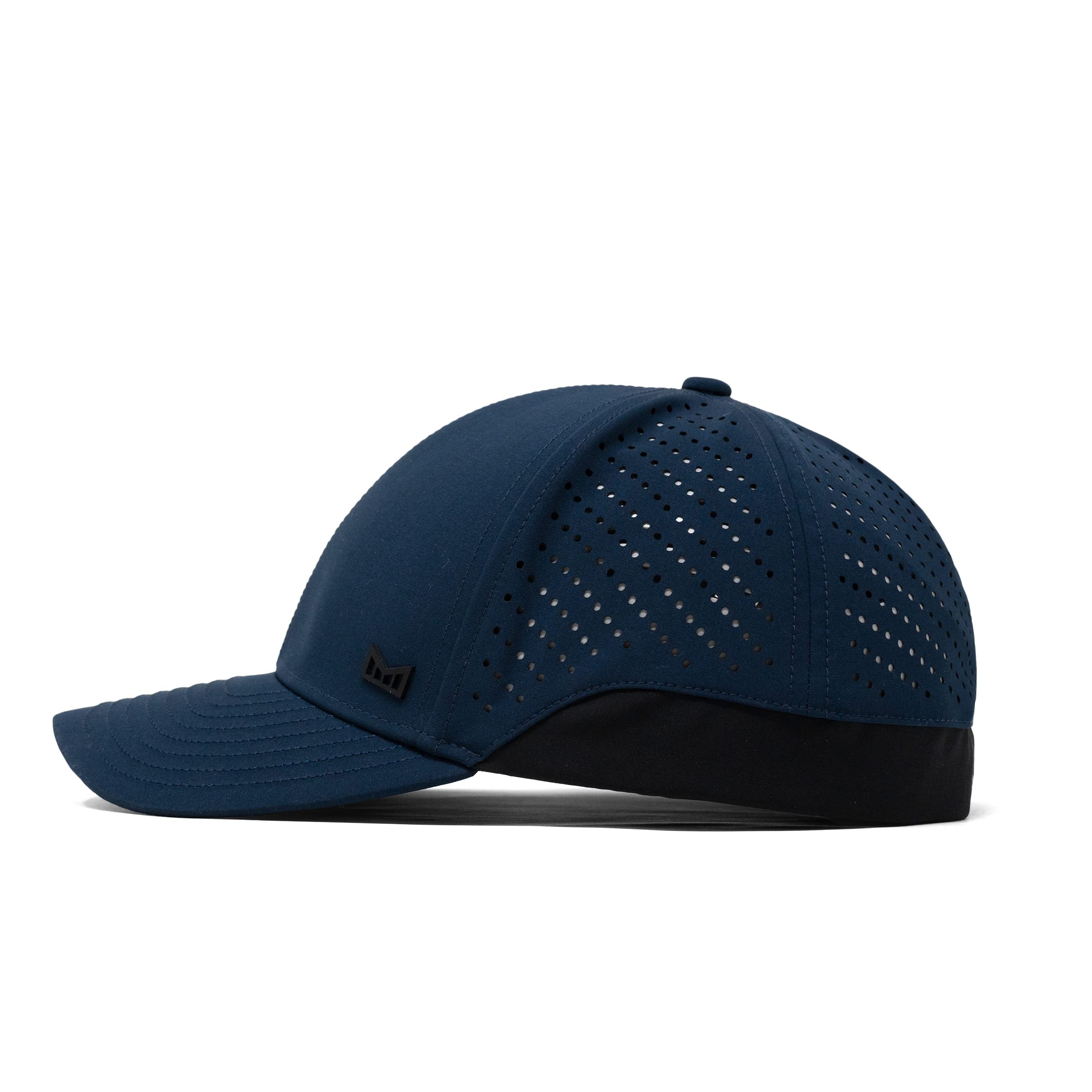 melin MFLX Hydro, Navy, Men's Performance Fitted Hat, Water-Resistant Baseball Caps for Men & Women, Golf, Running, or Workout Hat, XL