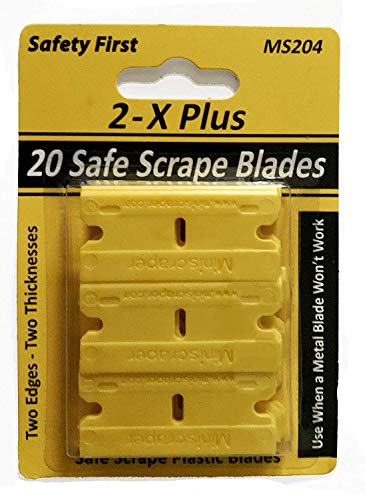 MINISCRAPER 20 2X Plus Plastic Razor Blades and Titan Scraper
