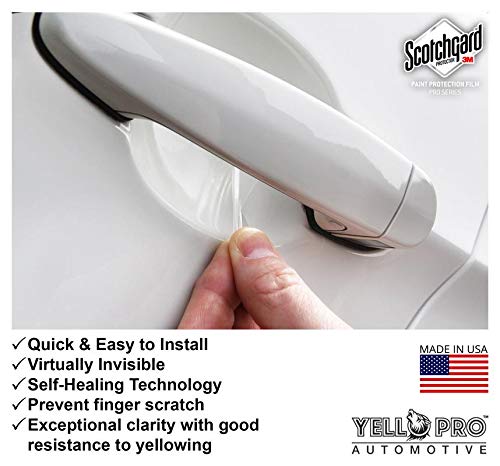YelloPro Custom Fit Door Handle Cup 3M Scotchgard Anti Scratch Clear Paint Protector Film Cover Self Healing PPF Guard Kit for 2016 2017 2018 2019 2020 2021 2022 Honda Pilot SUV