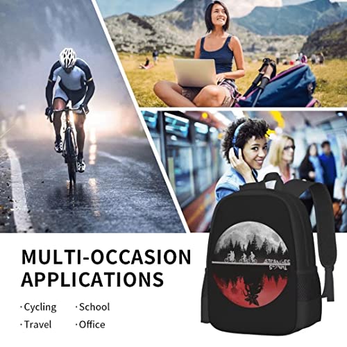 Stranger Movie 3D Pattern Printed Backpack Lightweight Durable Backpack Unisex Casual Travel Backpack Stranger Fans Gifts