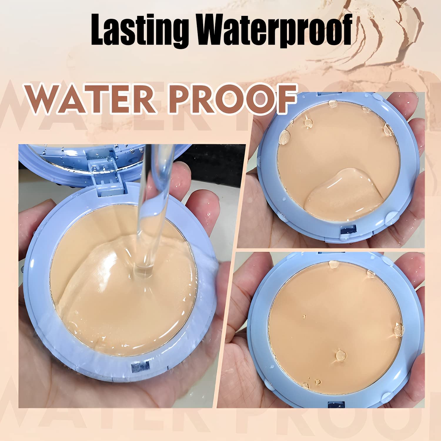 Oil Control Face Pressed Powder Matte Waterproof Flawless Setting Powder, Smooths, Minimizes Pores and Fine Lines, Light and Silky, Oil Control and Long-Lasting Makeup