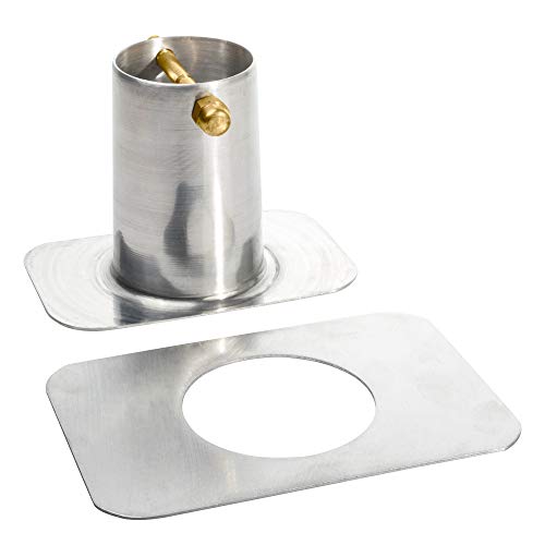 Monarch Rain Chains 20041 Mill Finish Aluminum Gutter Adapter for Rain Chain Installation, Standard