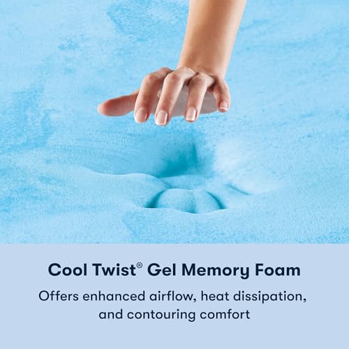 Serta Sleeptrue Medium 12" Queen Hybrid Mattress in a Box, Cooling, Breathable, and Pressure Relieving - 100 Night Trial, CertiPUR-US Certified and 10 Year Limited Warranty