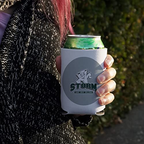 Lake Erie College Primary Logo Can Cooler - Drink Sleeve Hugger Collapsible Insulator - Beverage Insulated Holder