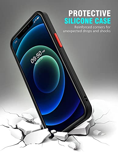 SUBESKING for iPhone 14 Pro Max Butterfly Case,Translucent Matte Soft TPU Bumper Case Cute Animal Print Pattern Design Women Girls Teen, Hard PC Back Clear Protective Phone Cover 6.7 Inch Black